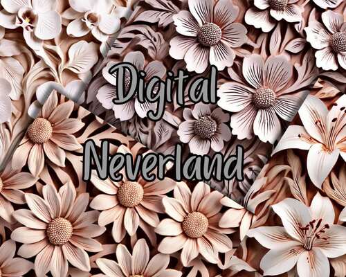 Carved Wood Texture Digital Paper /Ornate Wood Pattern Background