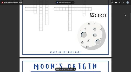 Astronomy Crossword Puzzles Bundle with Word Bank || Growing Bundle ...