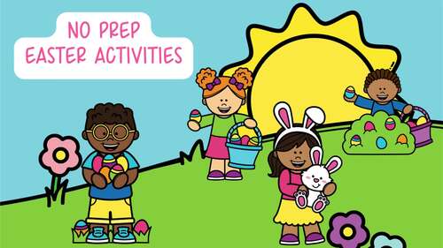 Easter Activities Reading Writing Math Worksheets PreK Kindergarten ...