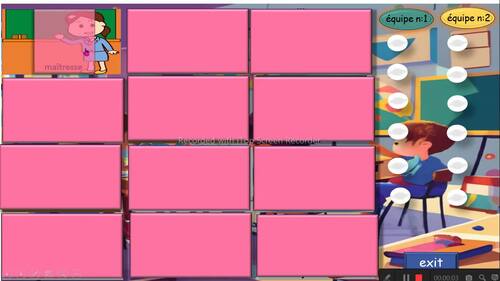 back to school french memory game by funny learning with miss eman
