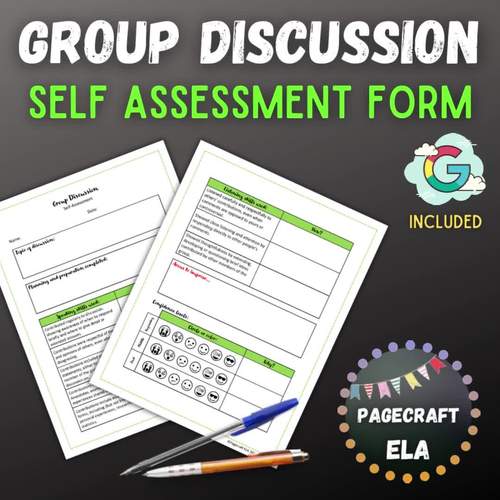 Group Discussion Self Assessment | Evaluation and Reflection | Two ...