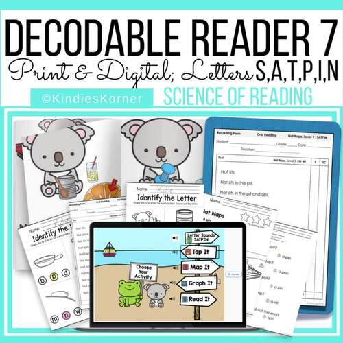 Decodable Readers Science of Reading SoR Aligned Print & Digital Reader 7