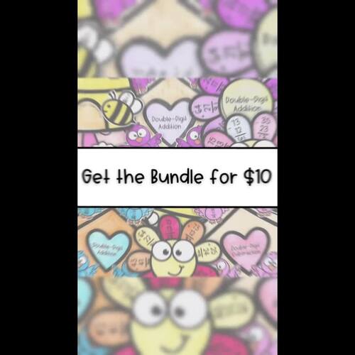 Umbrella Math Craft | Spring Double-Digit Addition & Subtraction