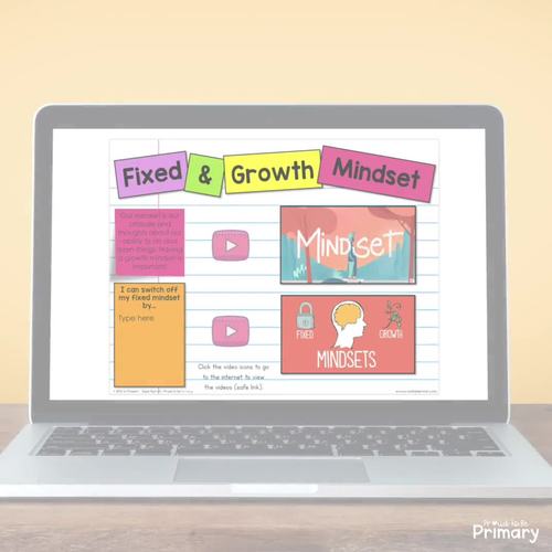 Growth Mindset DIGITAL Activity Slides Posters & SMART Goal Setting ...