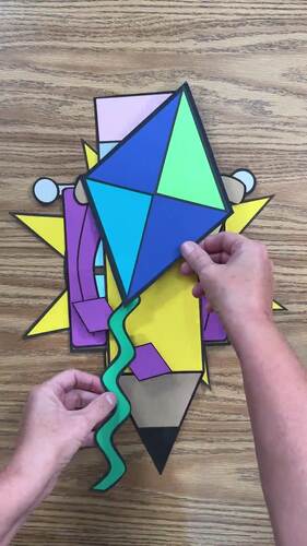 Back to School Math Shape Craft for Kindergarten & Preschool, 2D Shape ...