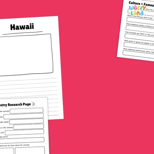 Hawaii State Research Project Mini Unit | Pacific Island Geography ...