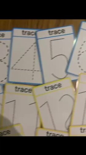 Counting & Number Tracing Flashcards 1–20 | Early Math Skill Builder