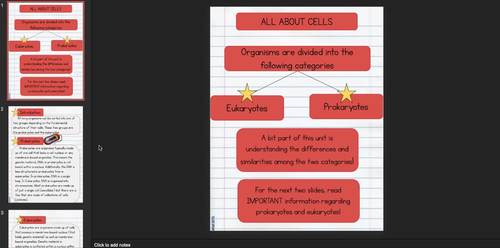 Prokaryotic Cells versus Eukaryotic Cells - Digital Notebook Activity
