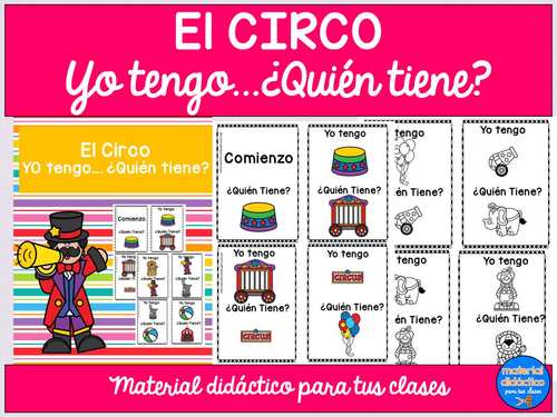 El Circo, Yo tengo...¿Quién tiene? | Pack de juegos | Spanish Resources