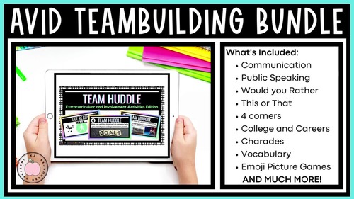 AVID Teambuilding / Framework Friday Bundle - Middle School and High School