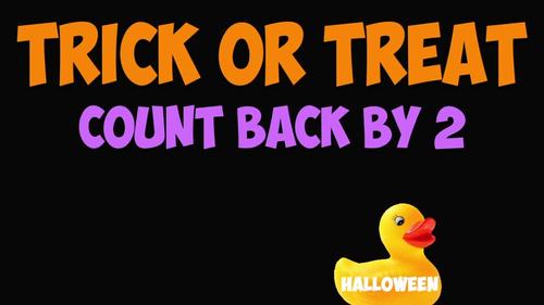 Halloween Count Back Song (count back by 2's) by Mr Rs Songs for Teachers