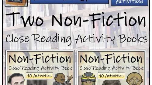 Two Nonfiction Close Reading Comprehension Books | 5th Grade & 6th Grade
