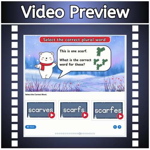 Winter: Correct Plurals Digital Resources by Schooler's Mate | TPT