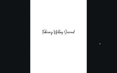 February Writing Journal by HomeschoolHomemade | TPT