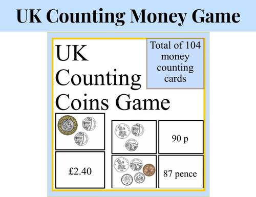 UK Money Counting Cards Game – British Coin Flashcards & Printable ...