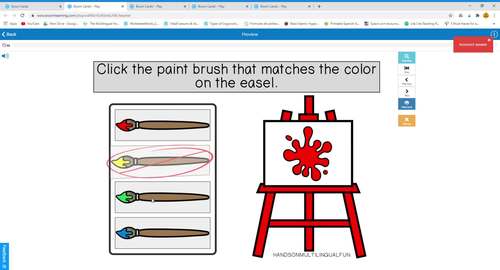 Color Matching BOOM CARDS Distance Learning by Hands-on Multilingual Fun