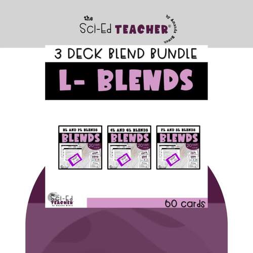 L Blend Words Bundle by Amanda Bowen - The Sci Ed Teacher | TPT