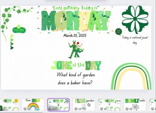 March- Morning Slides- Joke of the Day by teachingin2nd | TPT