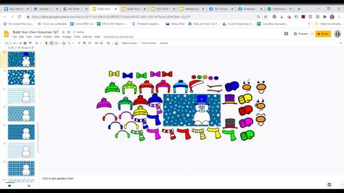 Digital Winter Activity Google Slides How to Build a Snowman: Writing ...