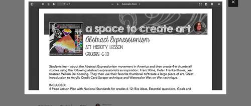 Abstract Expressionism & 360° Escape Room Decoding Jackson Pollock BUNDLE