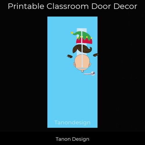 Elf Selfie Christmas Classroom Door Decor, Bulletin board Kit, Activity ...