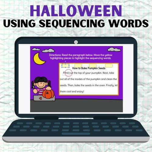 Halloween Paragraph Writing Activity Digital and Print - Using ...