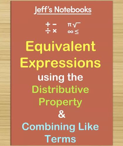 Equivalent Expressions with the Distributive Rule & Combining Like Terms