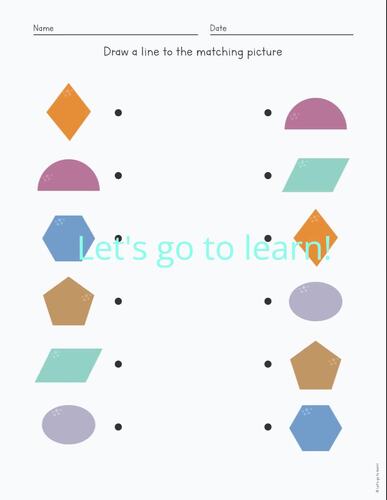 Matching Worksheets Bundle, 60 Games, Visual and Matching Skills, Fine ...