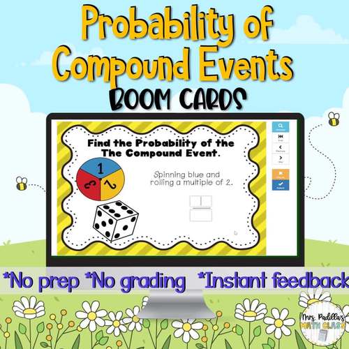 Probability of Compound Events BOOM cards by Mrs Padillas Math Class