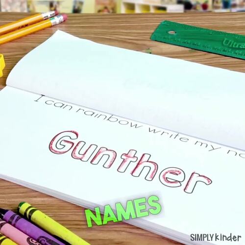 Name Tracing Editable Practice, Kindergarten Writing Activities, Back ...