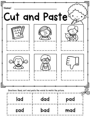 "Engaging CVC Word Family Worksheets: Mastering -AD Words with Fun ...