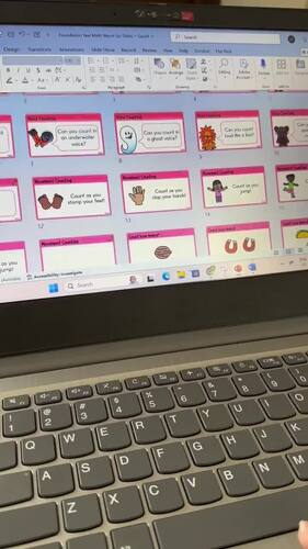 Counting Math Review and Warm Up Digital Slides for Kindergarten 1-20 ...