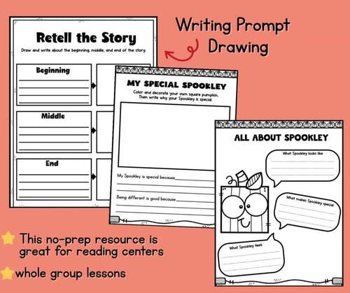 Spookley the Square Pumpkin Writing Activities by Kidz Learning Studio