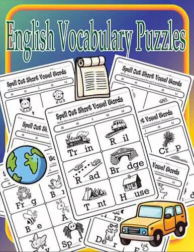 Short Vowel Fill-in-the-Blank Worksheet - Fun Spelling Practice for ...