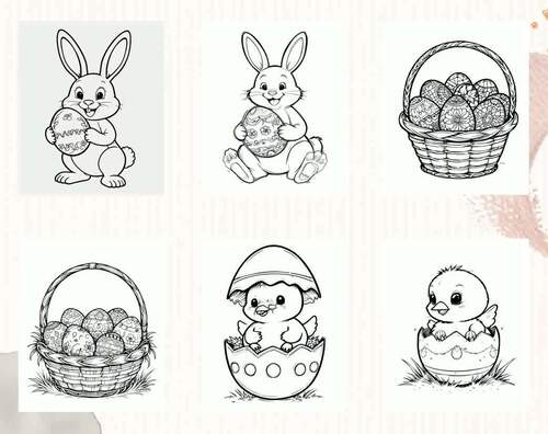 Happy Easter Coloring Pages - A Joyful Celebration Coloring Book