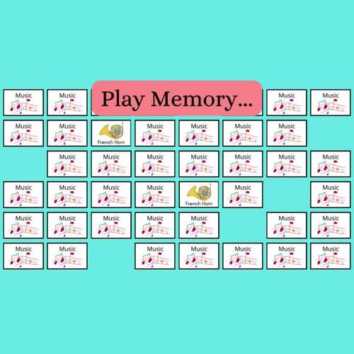 Musical Instrument and Music Family Game Cards by More Than Just Reading
