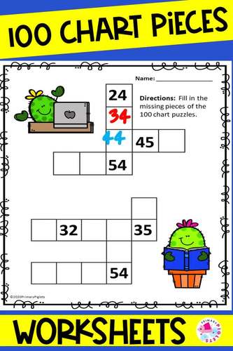100s CHARTS WORKSHEETS BLANK, MISSING NUMBERS - BACK TO SCHOOL | TPT