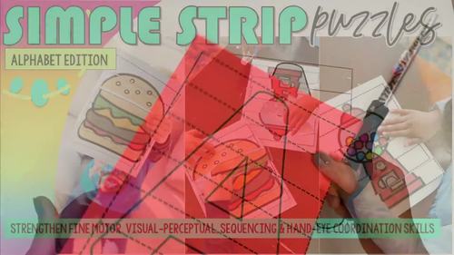 Simple Strip Puzzles: Alphabet Edition by Babbling Abby | TpT