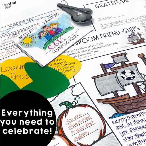 Friendsgiving Gratitude Thanksgiving Writing Activities November ...