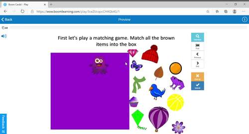 All About The Color Purple- Language BOOM Cards by Petite Speech Geek