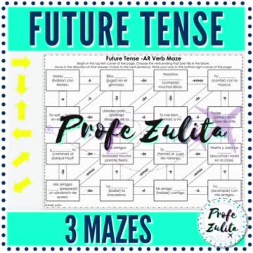 Future Tense Spanish Verbs Practice | El Futuro | 3 Digital & PDF ...