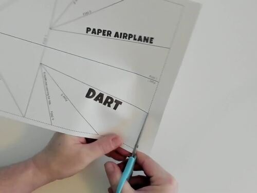 STEM Challenge Paper Airplane DART Templates End of Year Science Activity