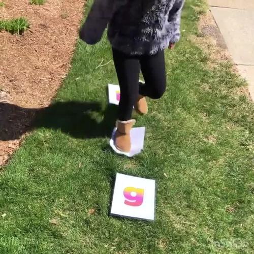 Gross Motor Activity Alphabet/ Letter Mats - 52 uppercase and Lowercase ...