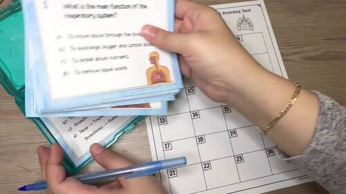 Respiratory System Task Cards Human Body Systems Activity, Science Stations