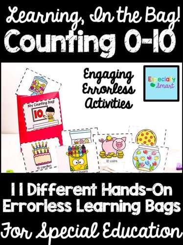 Errorless Learning Counting Numbers 0-10 Special Education Worksheet ...