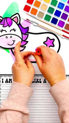 Unicorn Craftivity | Craft & Writing Activity | We Are Unique Bulletin ...