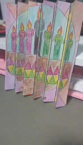 Kwanzaa Crafts Agamograph Art Activities Coloring Christmas Candle Light