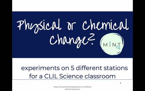 Physical and Chemical Changes Stations Lab by The MINTful Classroom