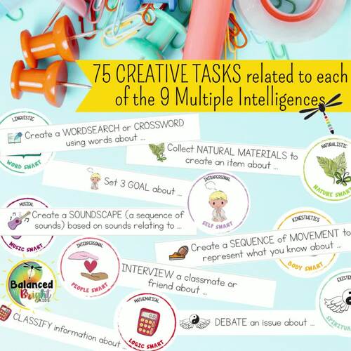 75 Multiple Intelligences Creative Tasks: Critical Thinking, Strengths ...
