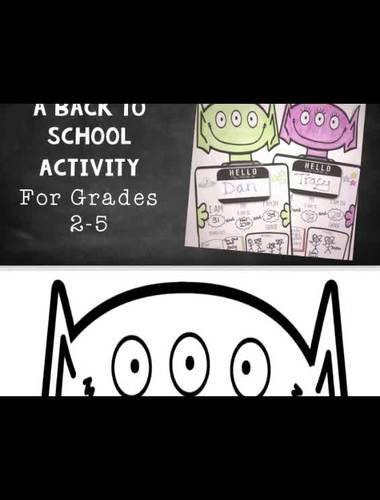 All About Me Craftivity for First Day of School | Back to School Poster ...